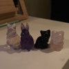 1.5 Inches Crystal Rabbit Carving Small Gemstone Bunny Hand Carved Gift ...