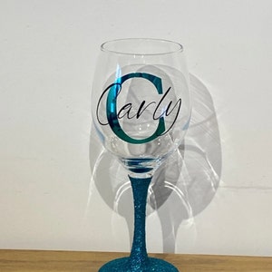 Personalised Bumble Bee Birthday Glitter Glass Gift for Her Gift for ...