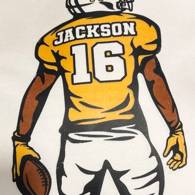 Customizable Football Player SVG, Layered Custom Football SVG ...