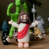 Mini Jesus Figurine With Red Sash, “everyone Needs a Little Jesus” Gift ...