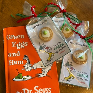Dr. Seuss Treat Bag Card, Dr. Seuss Printable, Green Eggs and Ham ...