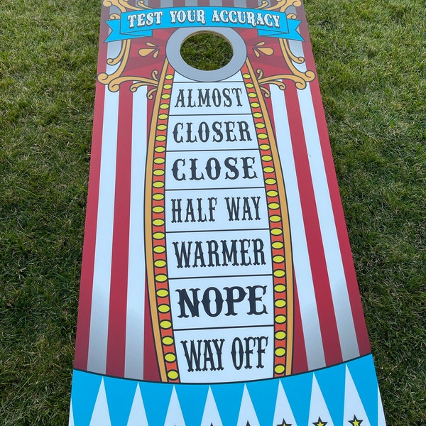 Carnival Cornhole Decals Test Your Accuracy - Bags - Original Carnival ...