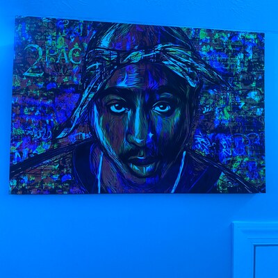 NEW Tupac Shakur my Block Original Painting by Memento 36x24 Canvas ...
