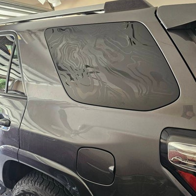 Fits 2010-2024 Toyota 4RUNNER Rear Side Windows Topographic Map Decal ...