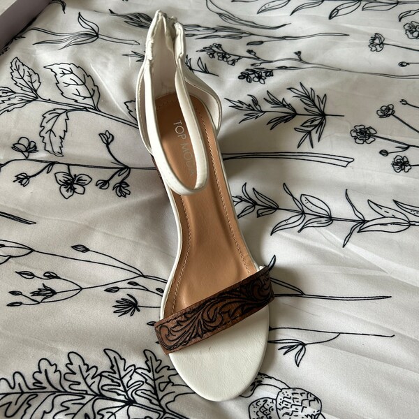 Tooled Leather Cake Topper - Etsy