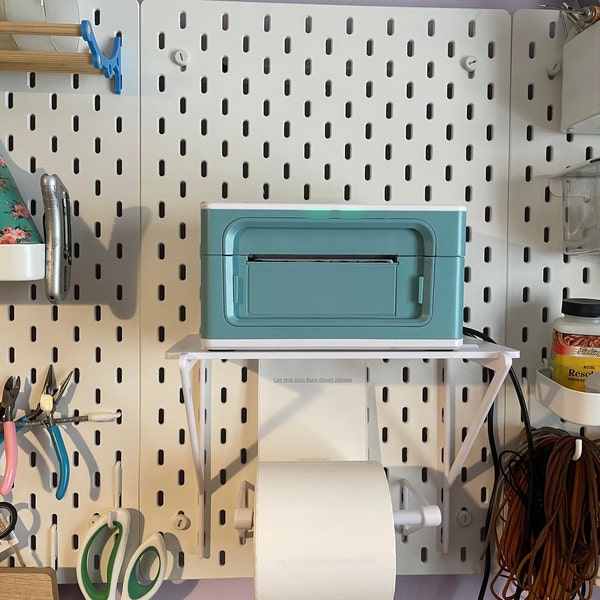 Title: IKEA SKADIS Compatible Thermal Printer Shelf - Wall Mount - Etsy