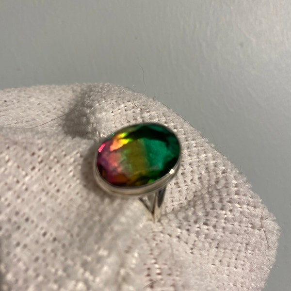 Watermelon Tourmaline Ring, Women Ring, Tourmaline Quartz Ring, 925 ...