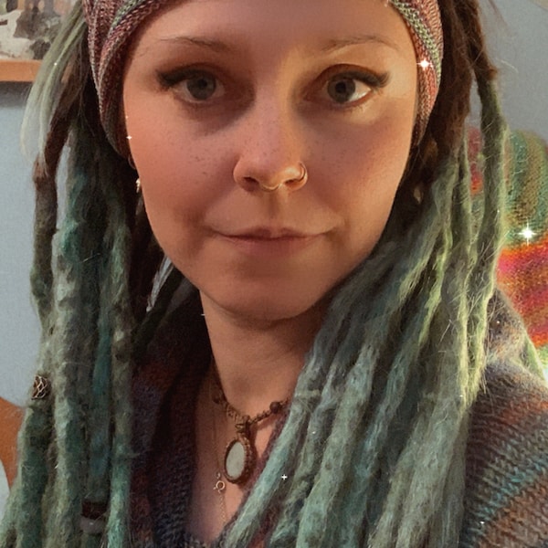 HEAD BAND Hair Wrap DREADLOCK Dreads Tube Psy Trance Rasta Hat Hippy ...