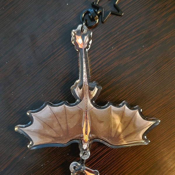 Acrylic Night Fury Toothless Hiccup Flying Dragon Training Charm ...