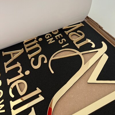 Large Business Sign for Wall , Custom Acrylic Lobby Sign , Double Sided ...