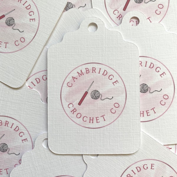 Custom Printed Hang Tags Scallop Top, Product Tags, Product Labels ...