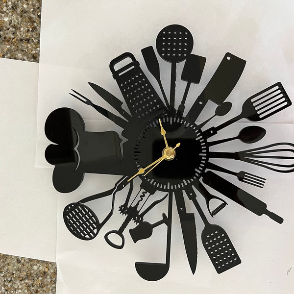 Kitchen Clock Svg,kitchen Clock for Wall,kitchen Decor Svg,rustic Wall ...