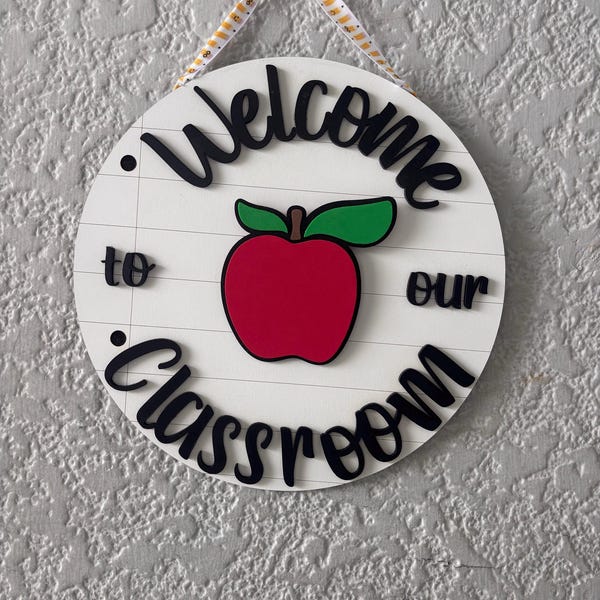 Welcome to Our Classroom Sign, With 13 Swappable Themes! - Etsy