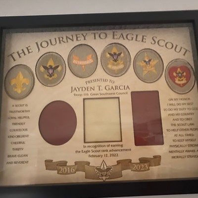 Honor the Achievement Journey to Eagle Plaque, 11x14 Wood Plaque, Eagle ...