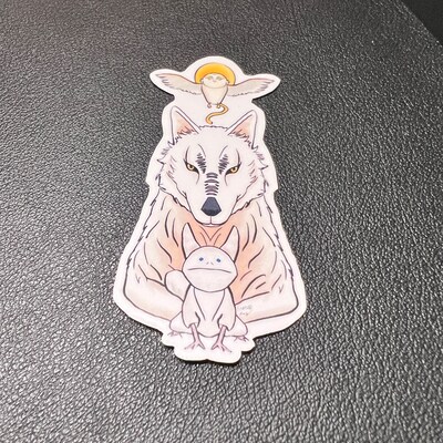 Loth Wolf Loth Cat Morai Vinyl Sticker Waterproof/decal/glossy - Etsy