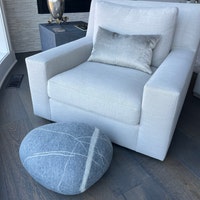 Natural Felted Wool. Soft Stone-poufs. the "conference Set" 3, 5 or 7 ...