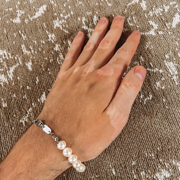 Vuro Silver Chain Link Bracelet in Stainless Steel Grunge Aesthetic ...