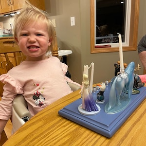 Princess Menorah Classic Disney Judaica Hanukkiah Repurposed - Etsy