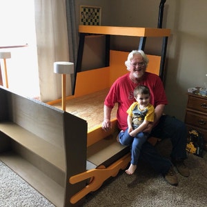 Twin Size Front End Loader Bed PLANS plans Only, Create a Construction ...