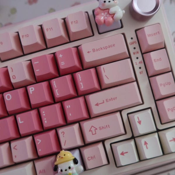 Kawaii Duck Character Keycaps, Goose Keycap, Animal Keycaps, Cute ...
