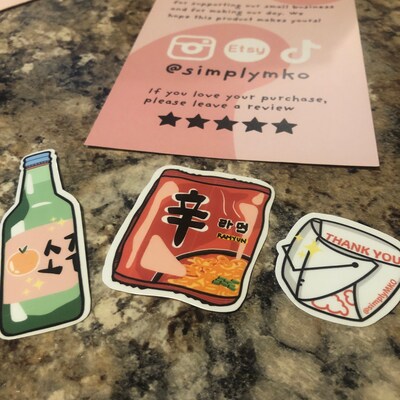 Korean Ramen Sticker, Shin Ramen Sticker, Korean Sticker, Spicy Sticker ...