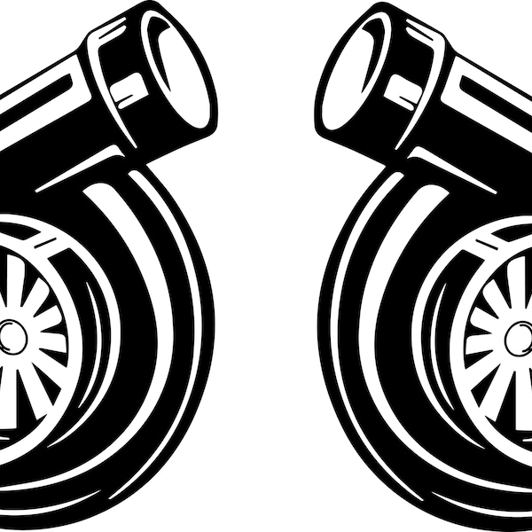 Twin Turbo SVG Decal T-shirt PNG SVG Digital File - Etsy