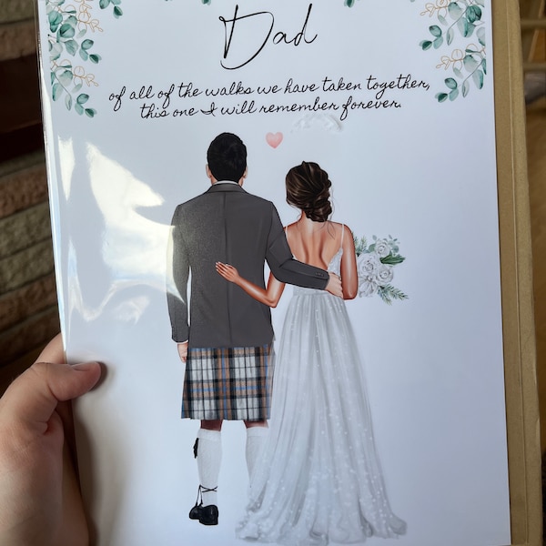Father of the Bride Gift, Personalised Gift for Father of the Bride ...
