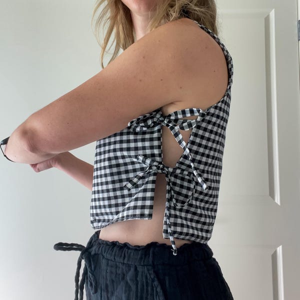 Side Tie Top Sewing Pattern XS-XXXL Instant Download Easy Digital PDF ...