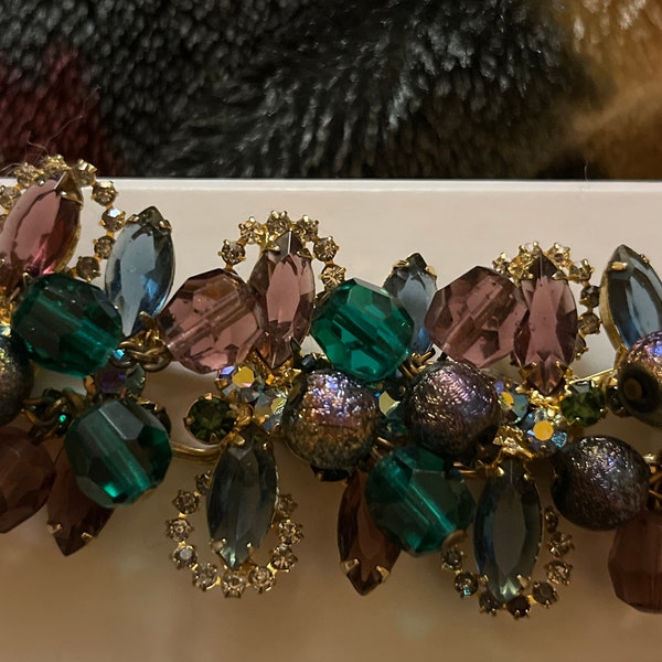 Rare Kramer Necklace Set With Saphiret Rhinestones - Etsy