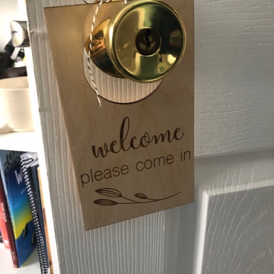 In Session Door Hanger Sign, Do Not Disturb Door Sign, Laser Engraved ...