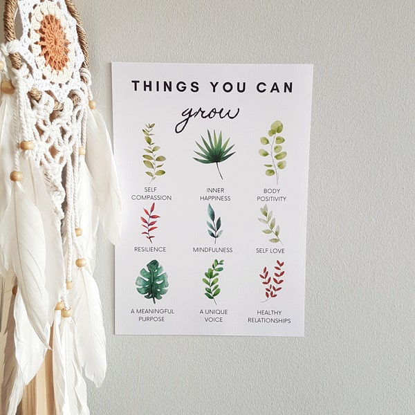 Self Growth Printable, Self Development Poster, Mental Health Print ...