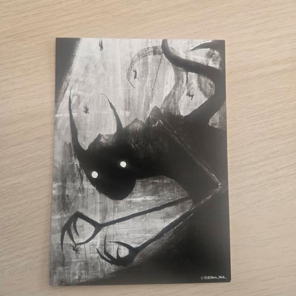 Sleep Paralysis Demon Small Creepy Art Print - Scary and Ominous ...