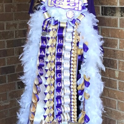 Sash Homecoming Mum Homecoming Mum. Senior Homecoming Mum - Etsy