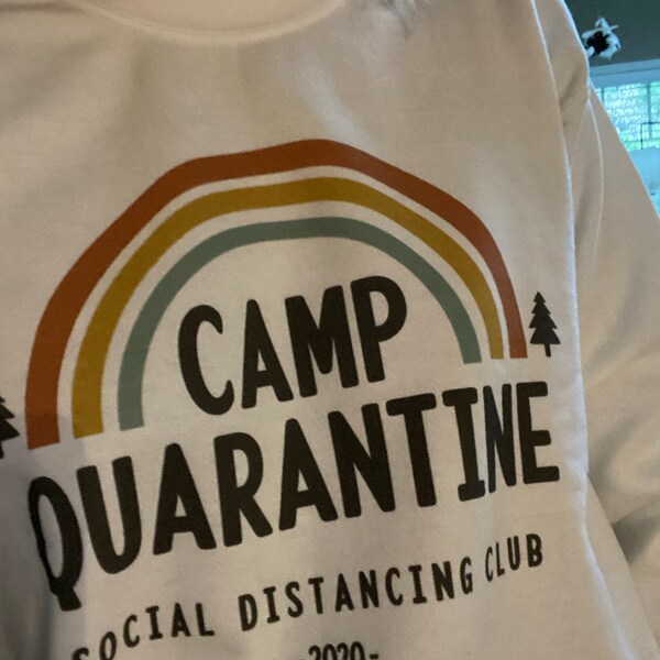 Camp Quarantine Shirt | Social Distancing T-shirt | Self Isolation ...