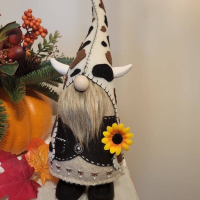 Sunflower Gnome Autumn Fall Pumpkin Handmade Gnome - Etsy