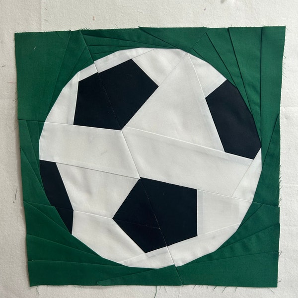 Football, Soccer Ball, Foundation Paper Piecing Pattern (FPP), Quilt ...