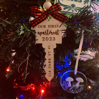 Our First Home Christmas Wooden Engraved Ornament 2024 My First Home ...