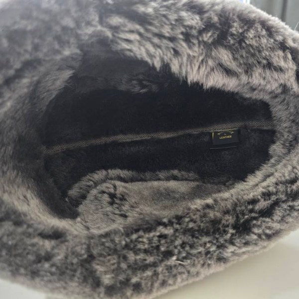 Trapper Hat Sheepskin Chapka Pilot Cap Russian Ushanka Ear Flap Winter ...