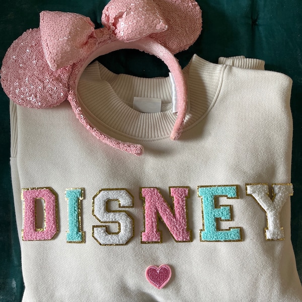 2.35 Inch Disney Patches | Disney Letter Patch | Chenille Patch ...