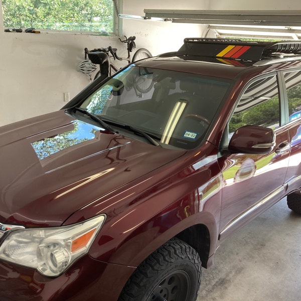 Many Colors & Sizes - Tri 3 Color Retro Racing Stripes Rainbow Vinyl ...