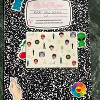 Stray Kids ODDINARY Stray Kids Waterslide Nail Decals SKZ Nail Art Kpop ...