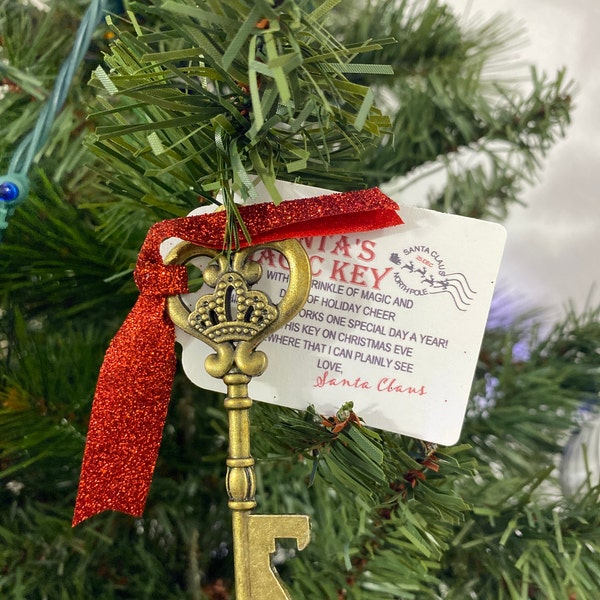 Santa's Magic Key, Cute Santa's Magic Key, Handmade Father Christmas ...