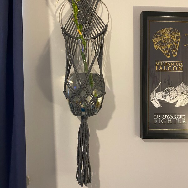 AIR PLANT | Macramé Mini Wall Hanger | Houseplant Hanging Planter ...