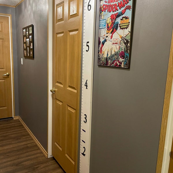 Growth Chart Ruler 3D | Playroom Decor | Wall Ruler | Personalized Wood ...