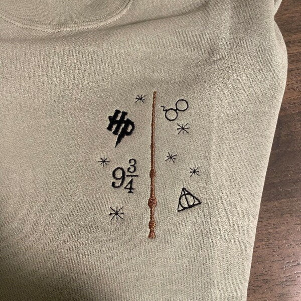 Custom Magic Embroidered Sweater| Wizard Embroidered Crewneck| Custom ...