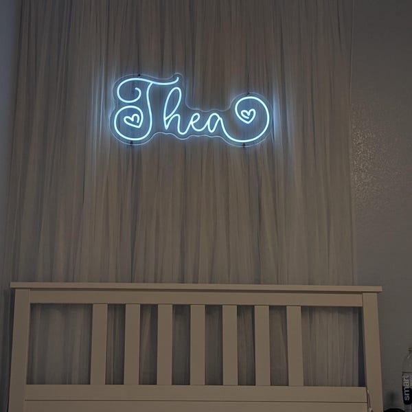 Custom Neon Sign Name for Kids Bedroom, Neon Sign Led Light Neon Signs ...