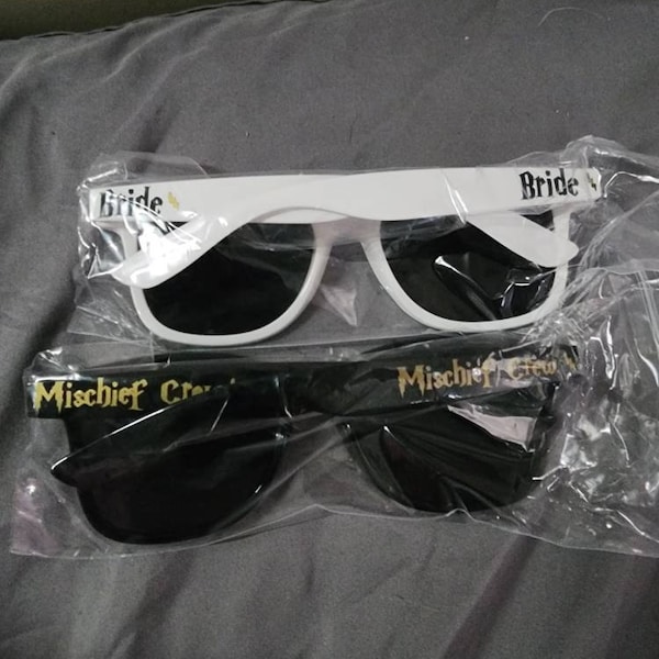 Wizard Themed Bachelorette, Bridal Party & Wedding Sunglasses - Etsy