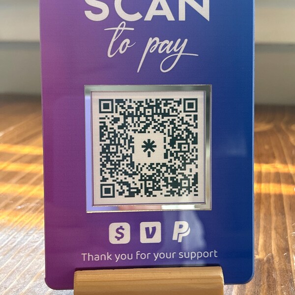 Social Media QR Code Sign | Mini QR Code Sign | Beauty Sign| Business ...