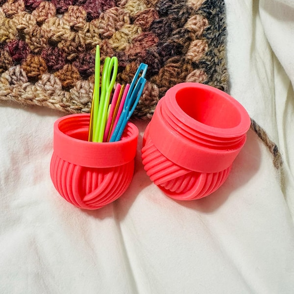 Yarn Skein Container - 3D Printed - Twistable Stitch Marker Notions ...