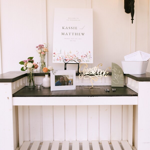 Spring Wildflower Wedding Sign, Spring Wedding Welcome Sign Template ...